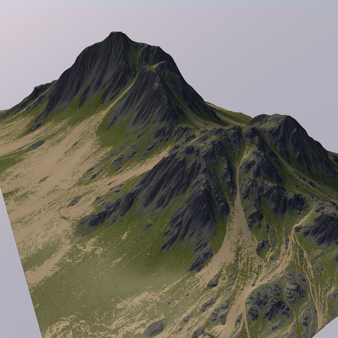 3D Mountain Terrain - TurboSquid 1183447