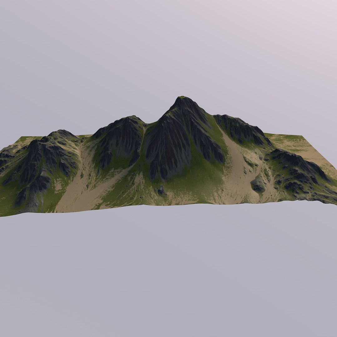 3D Mountain Terrain - TurboSquid 1183447