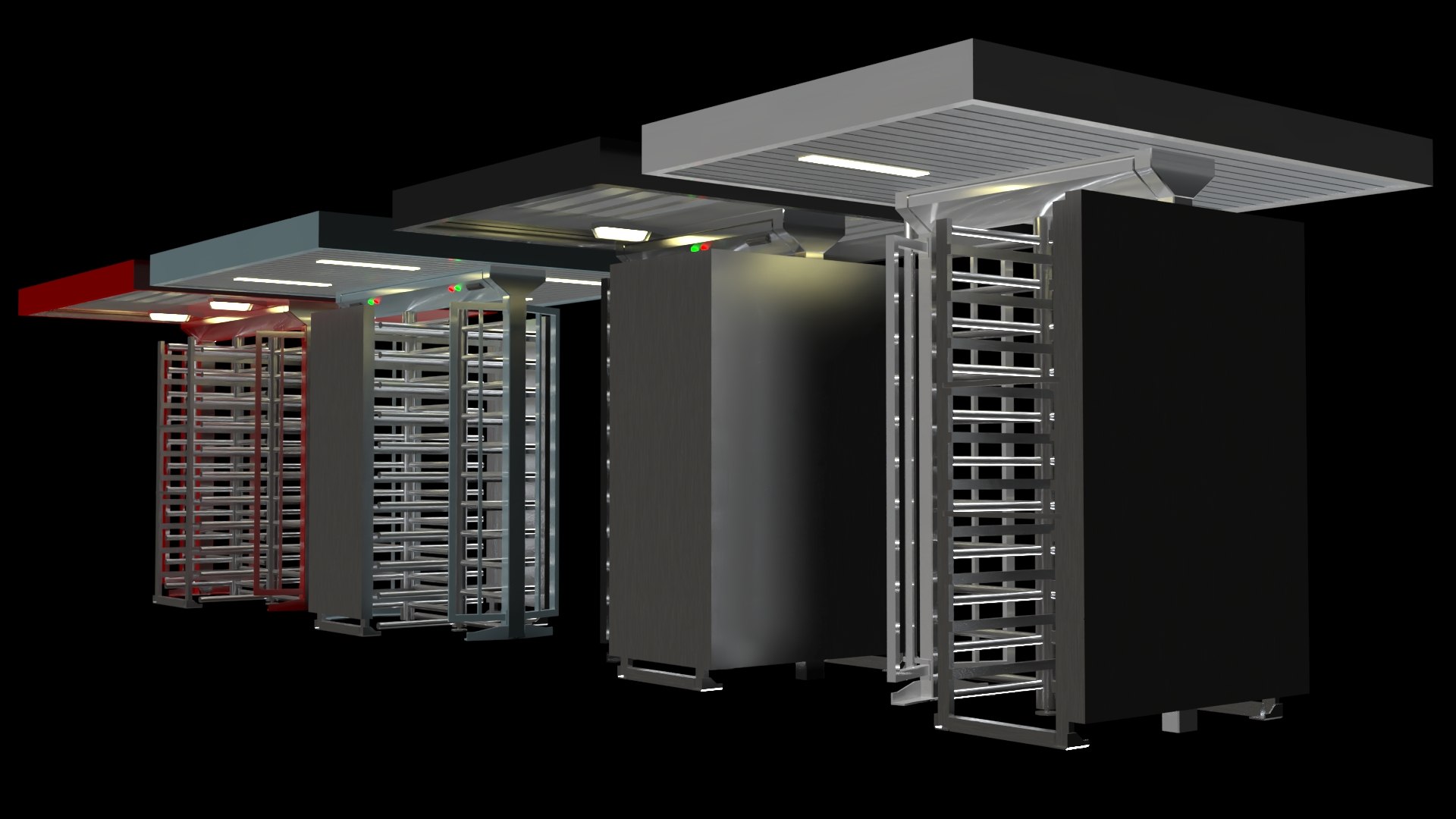 3D Full Height Turnstiles Model - TurboSquid 2445781