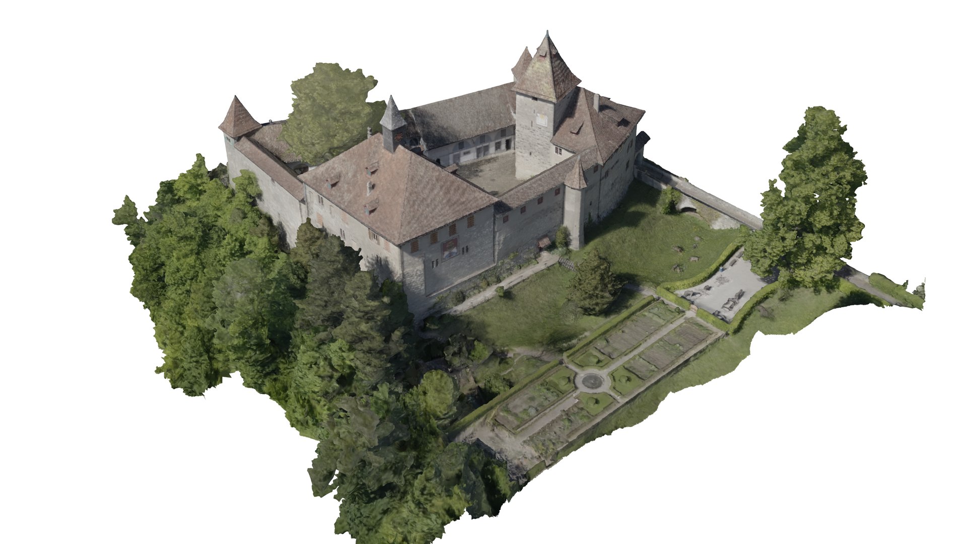 Kyburg Winterthur Castle Model - TurboSquid 1941715