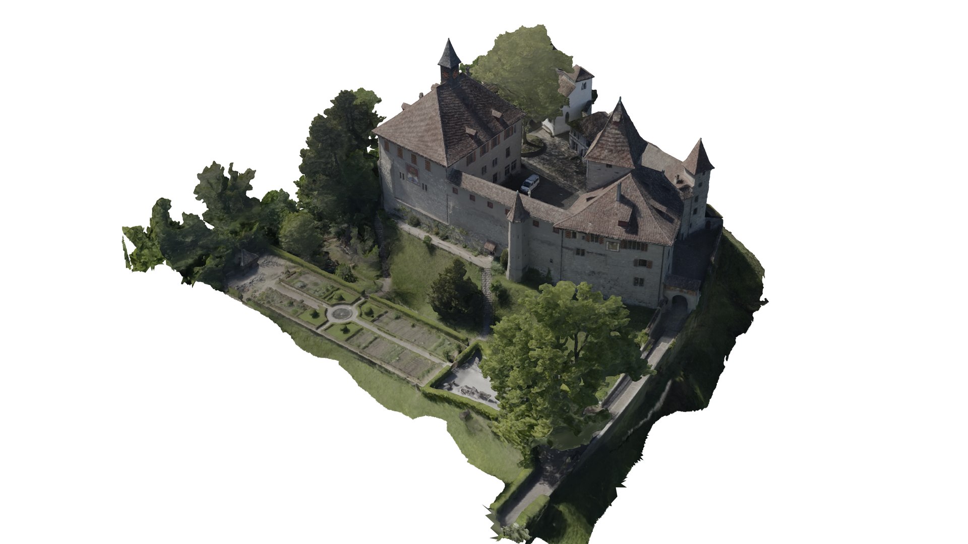 Kyburg Winterthur Castle Model - TurboSquid 1941715