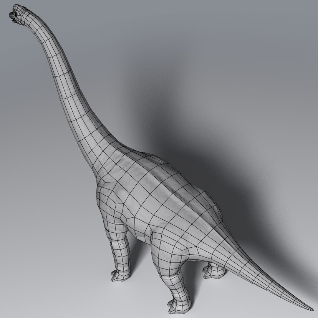 3d Brachiosaurus Sauropod Model