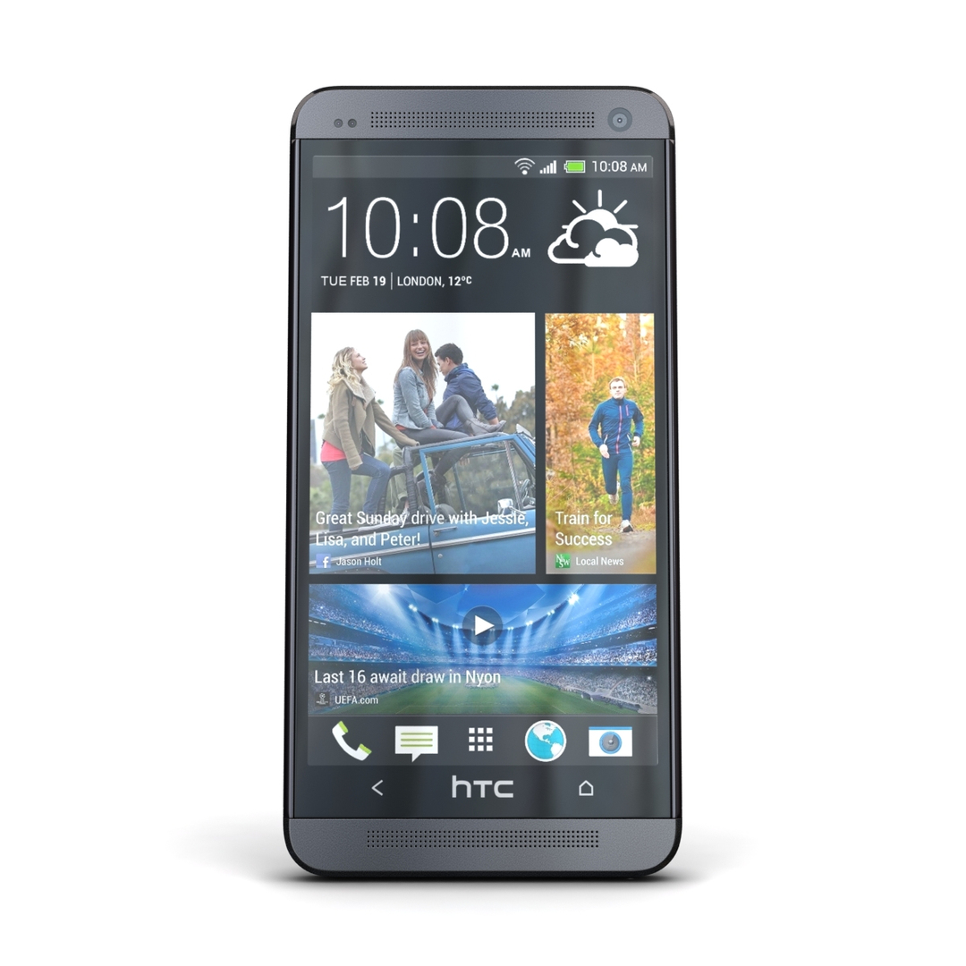 Htc Black Cellphone 3d Model