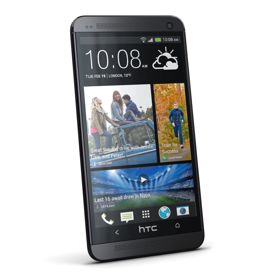 Htc Black Cellphone 3d Model
