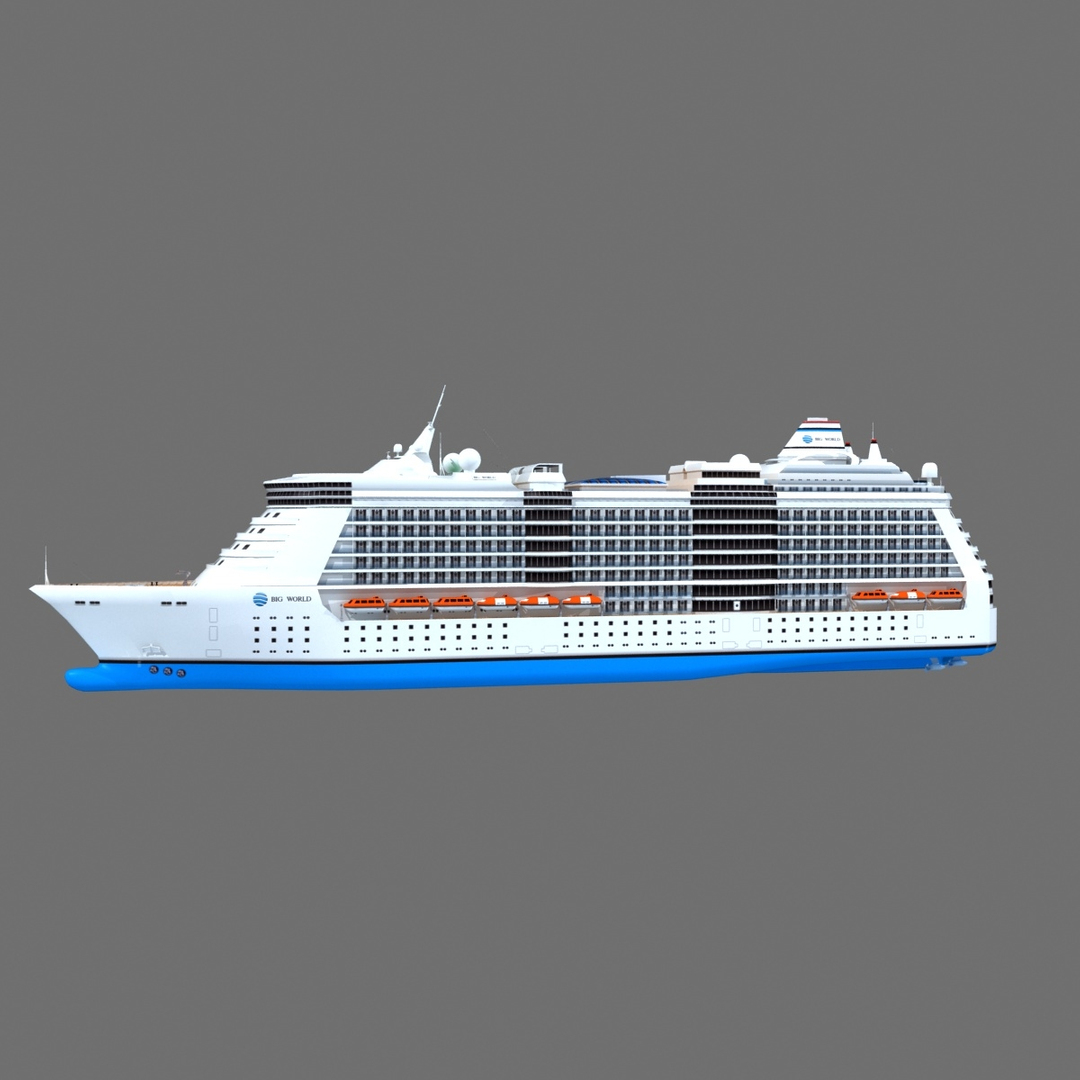 Cruise Ship 3d Model