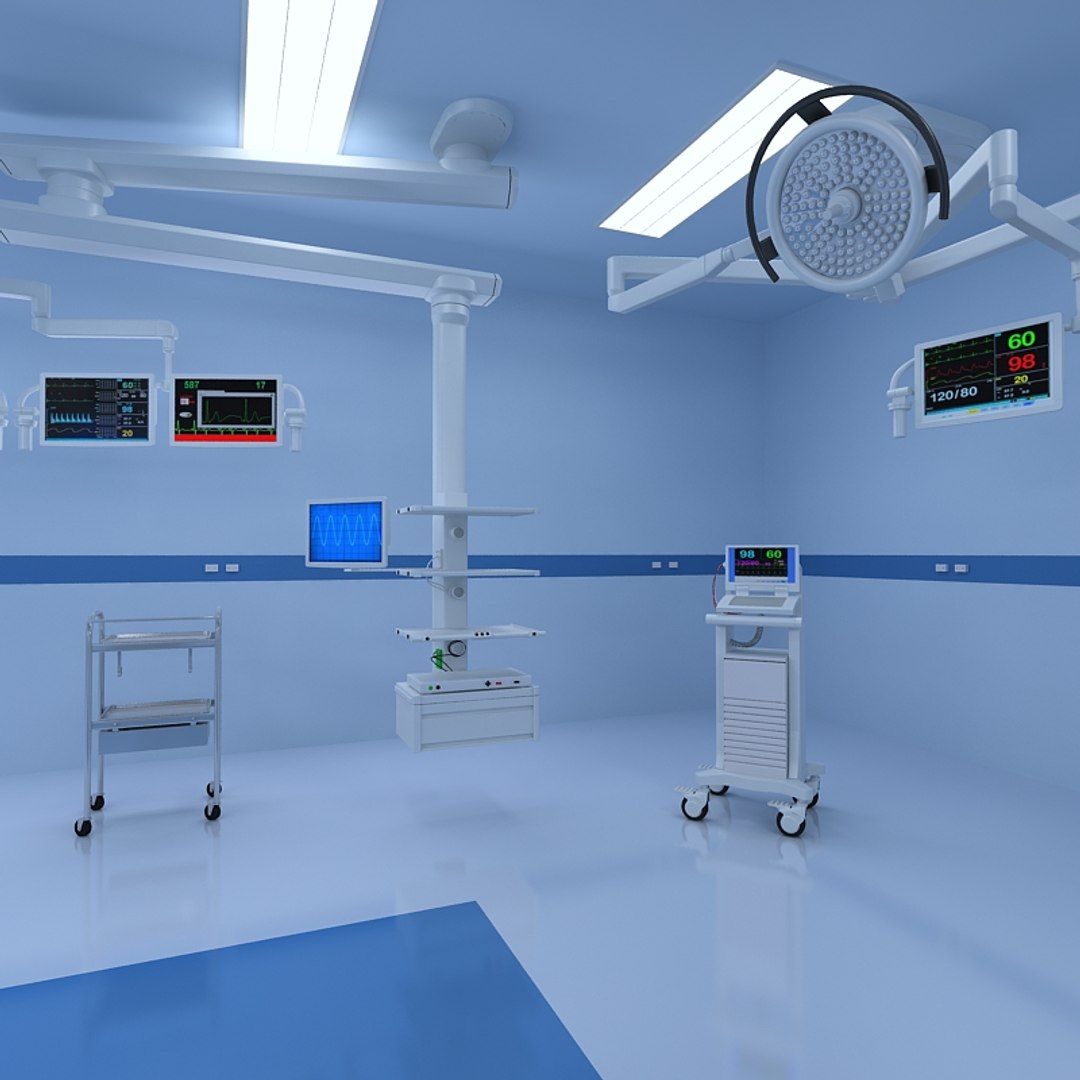 3D hospital hybrid operating room model - TurboSquid 1425525
