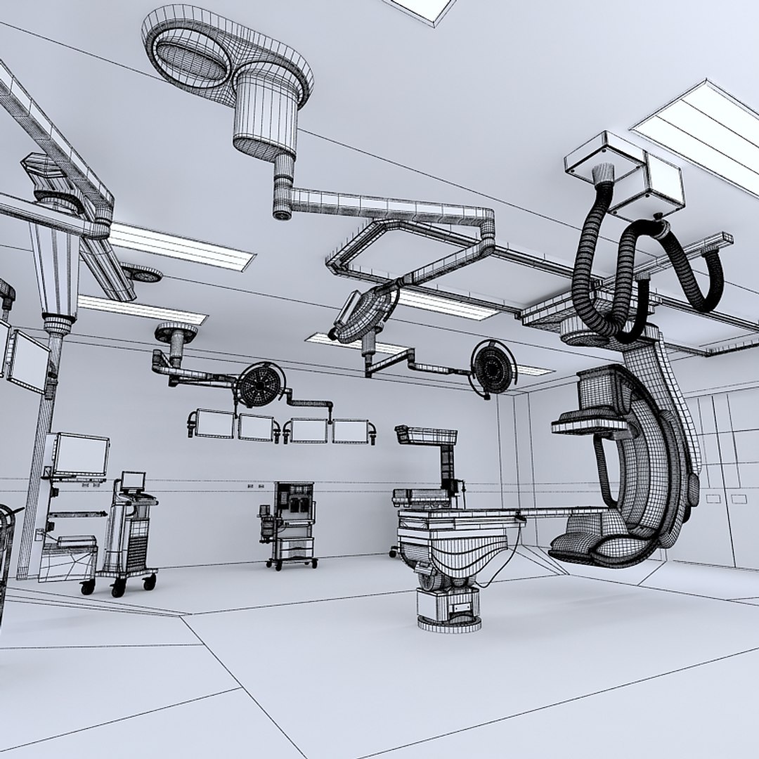 3D hospital hybrid operating room model - TurboSquid 1425525