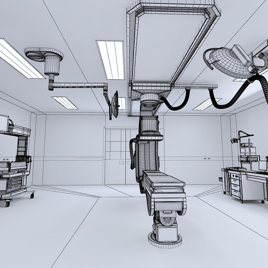 3D hospital hybrid operating room model - TurboSquid 1425525
