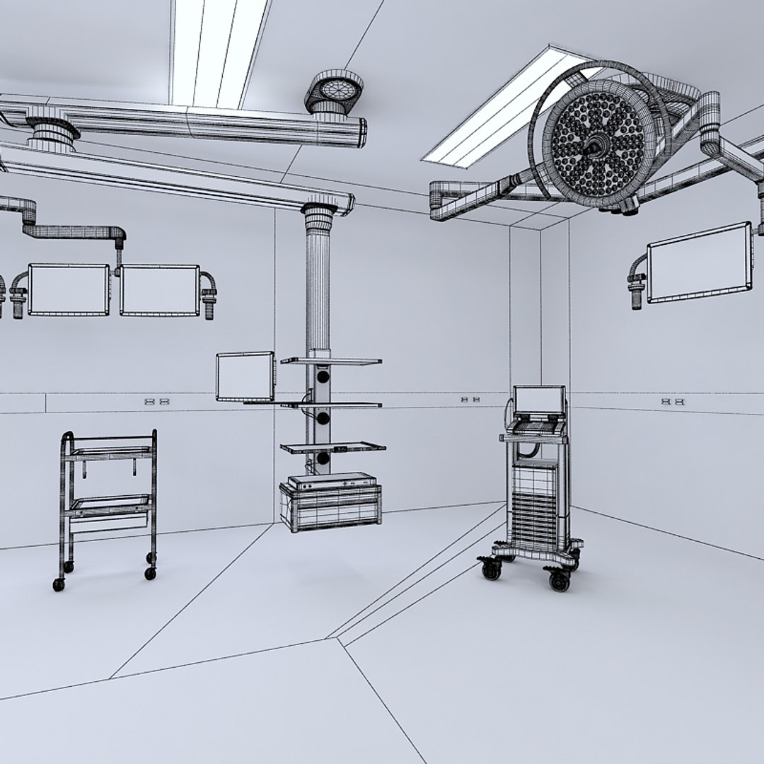 3D hospital hybrid operating room model - TurboSquid 1425525