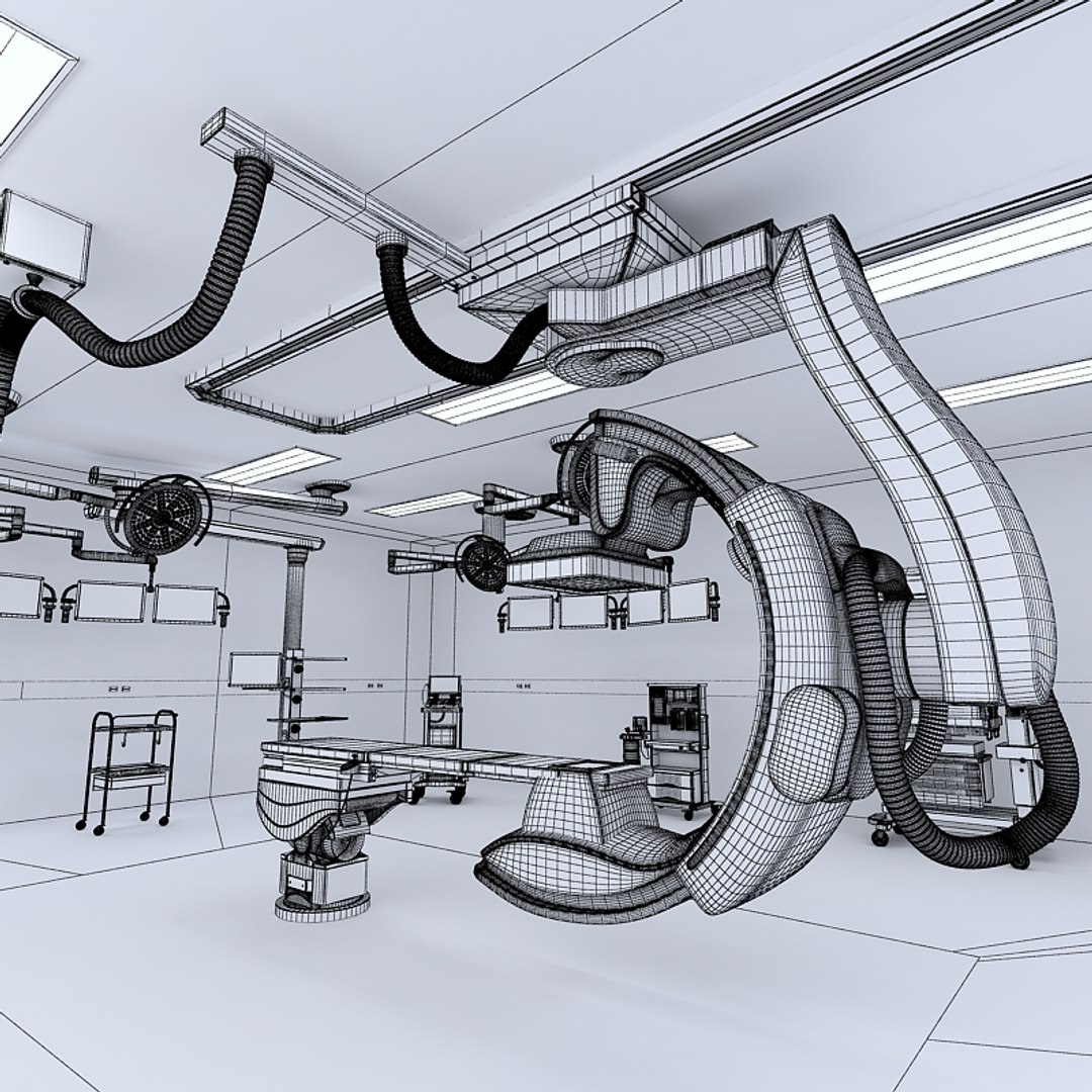 3D hospital hybrid operating room model - TurboSquid 1425525