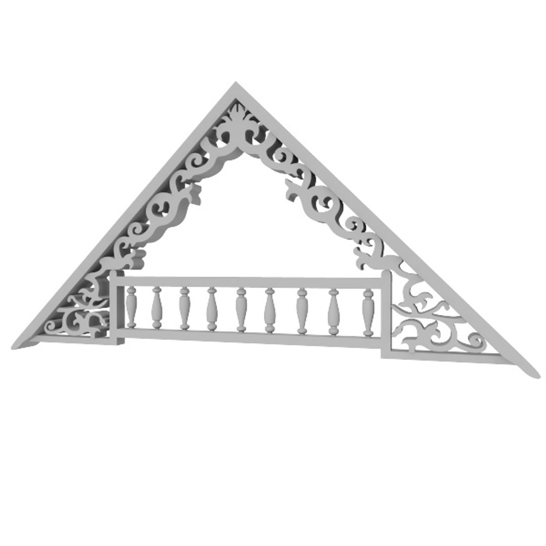 3d Decorative Gable Model