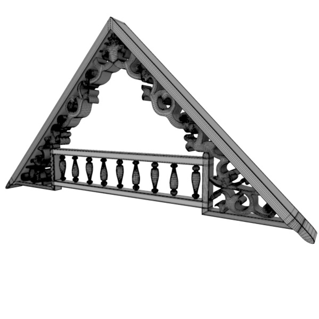 3d Decorative Gable Model