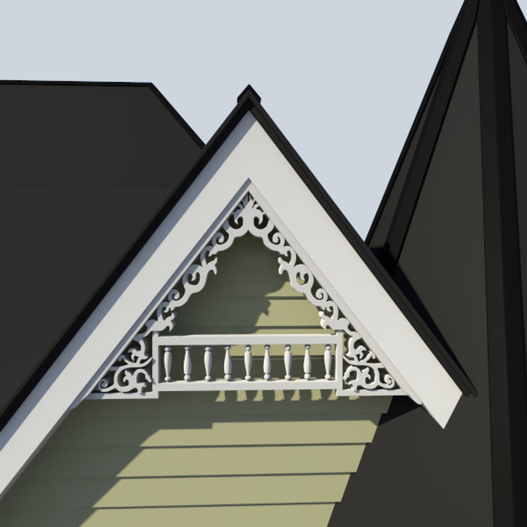 3d Decorative Gable Model