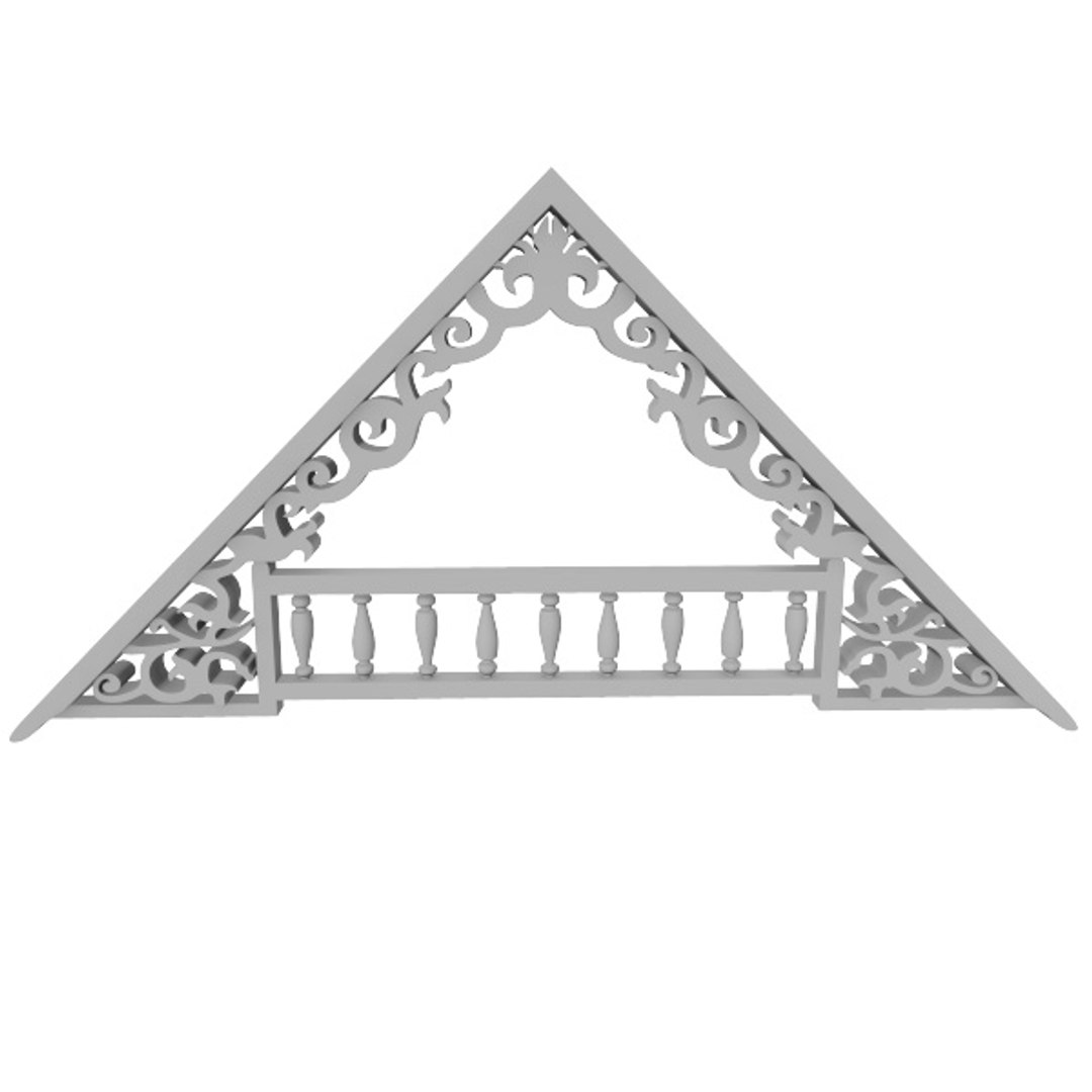 3d Decorative Gable Model
