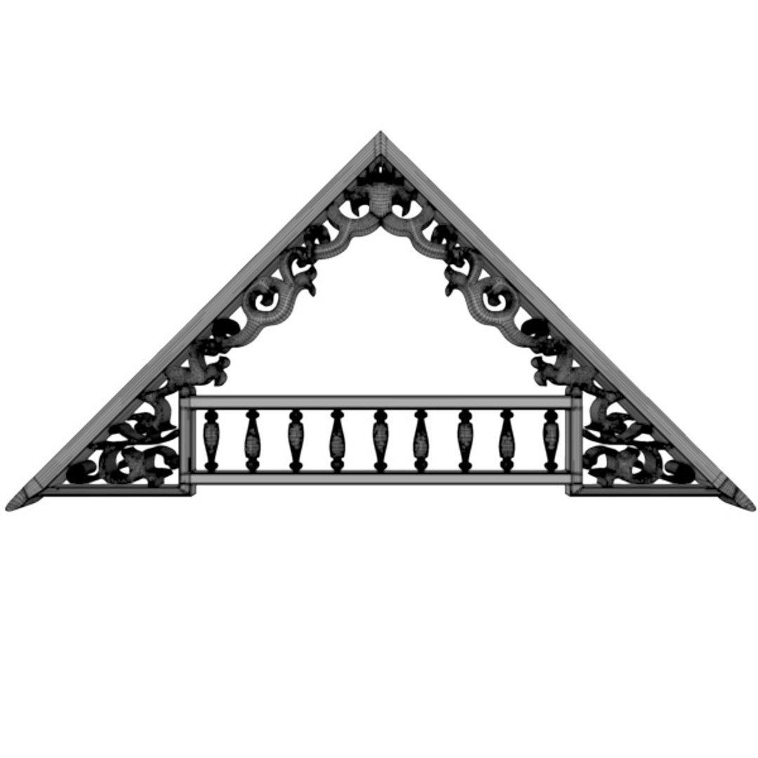 3d Decorative Gable Model