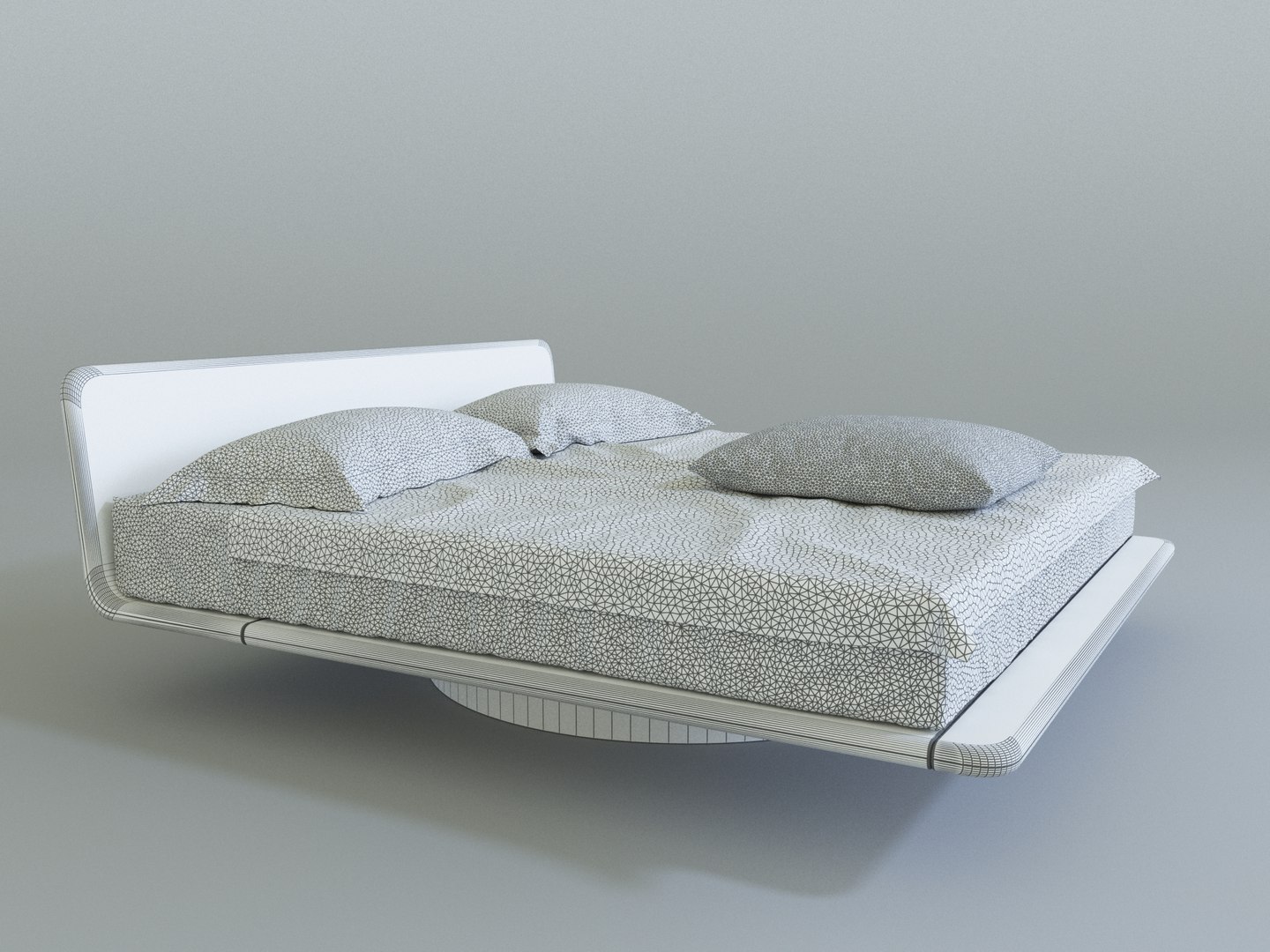 Bonaldo Giotto Bed 3d Max