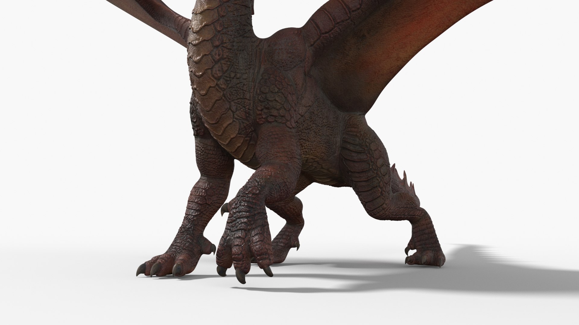 3D Dragon Fantasy Beast Standing - TurboSquid 2310981