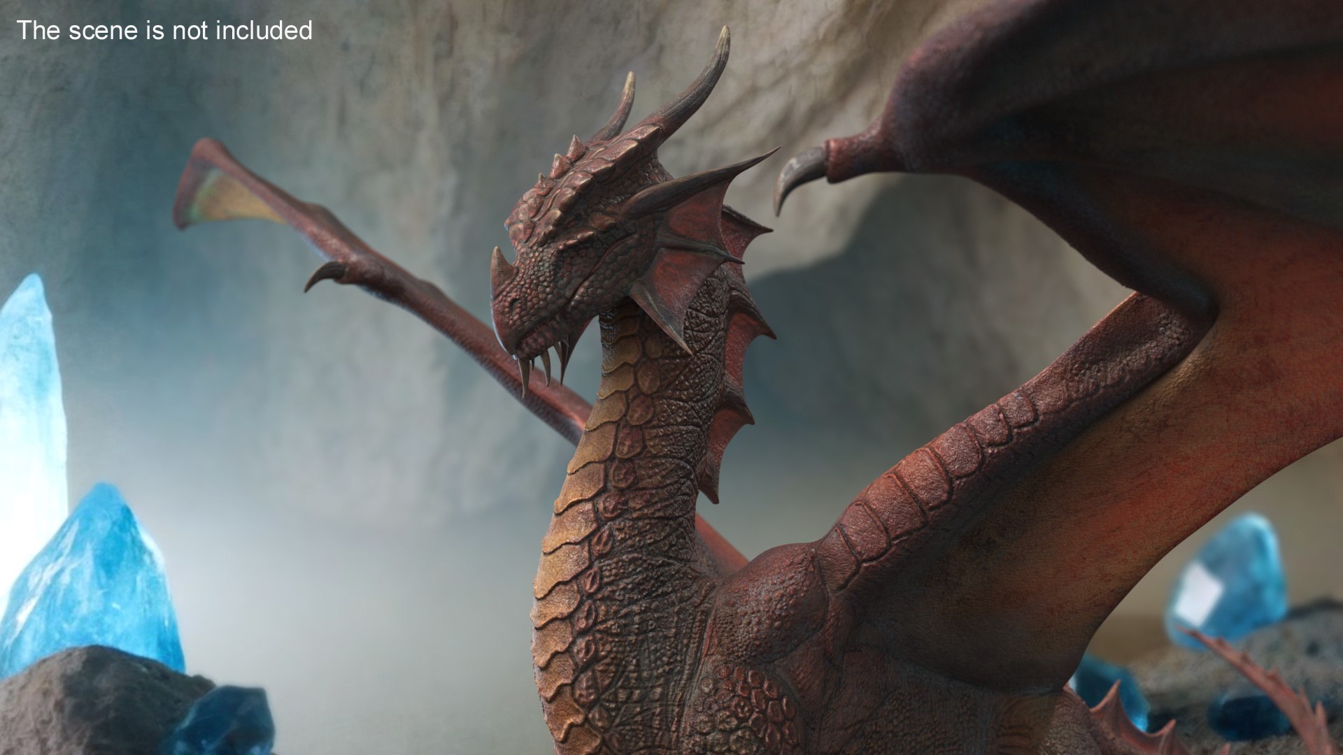 3D Dragon Fantasy Beast Standing - TurboSquid 2310981