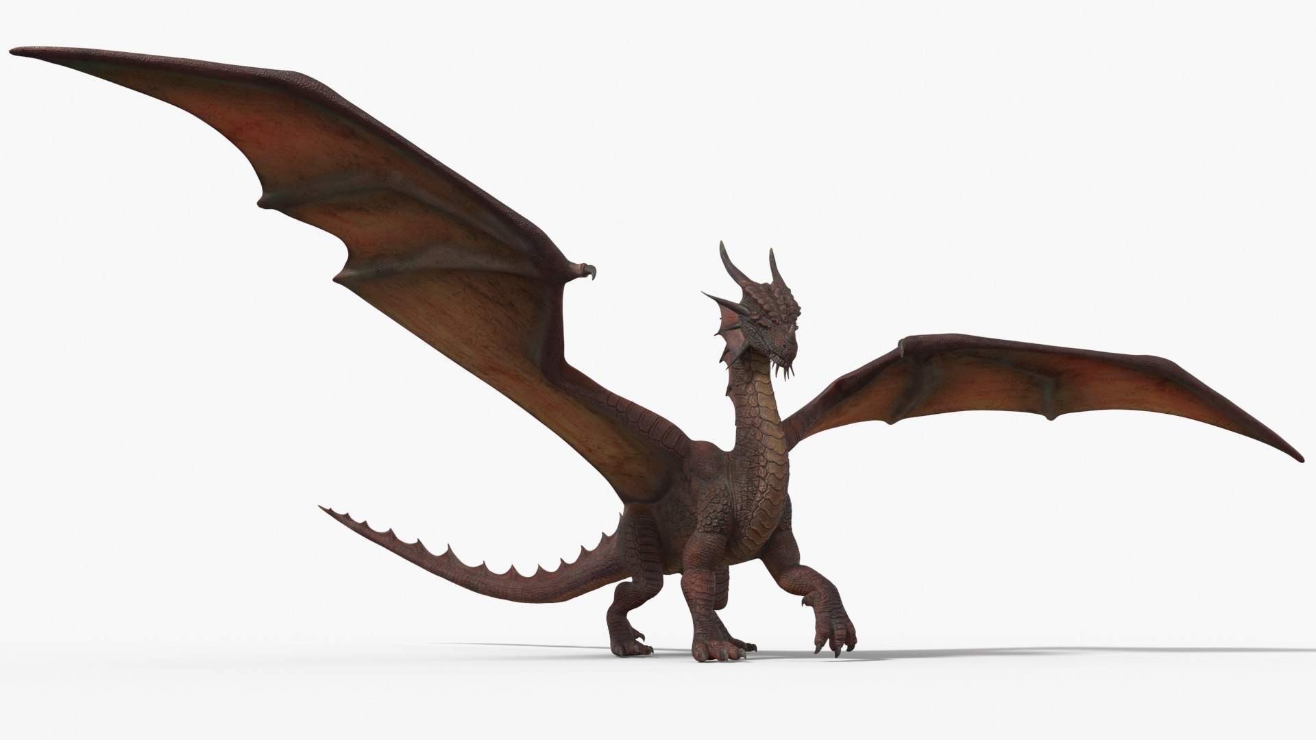 3D Dragon Fantasy Beast Standing - TurboSquid 2310981