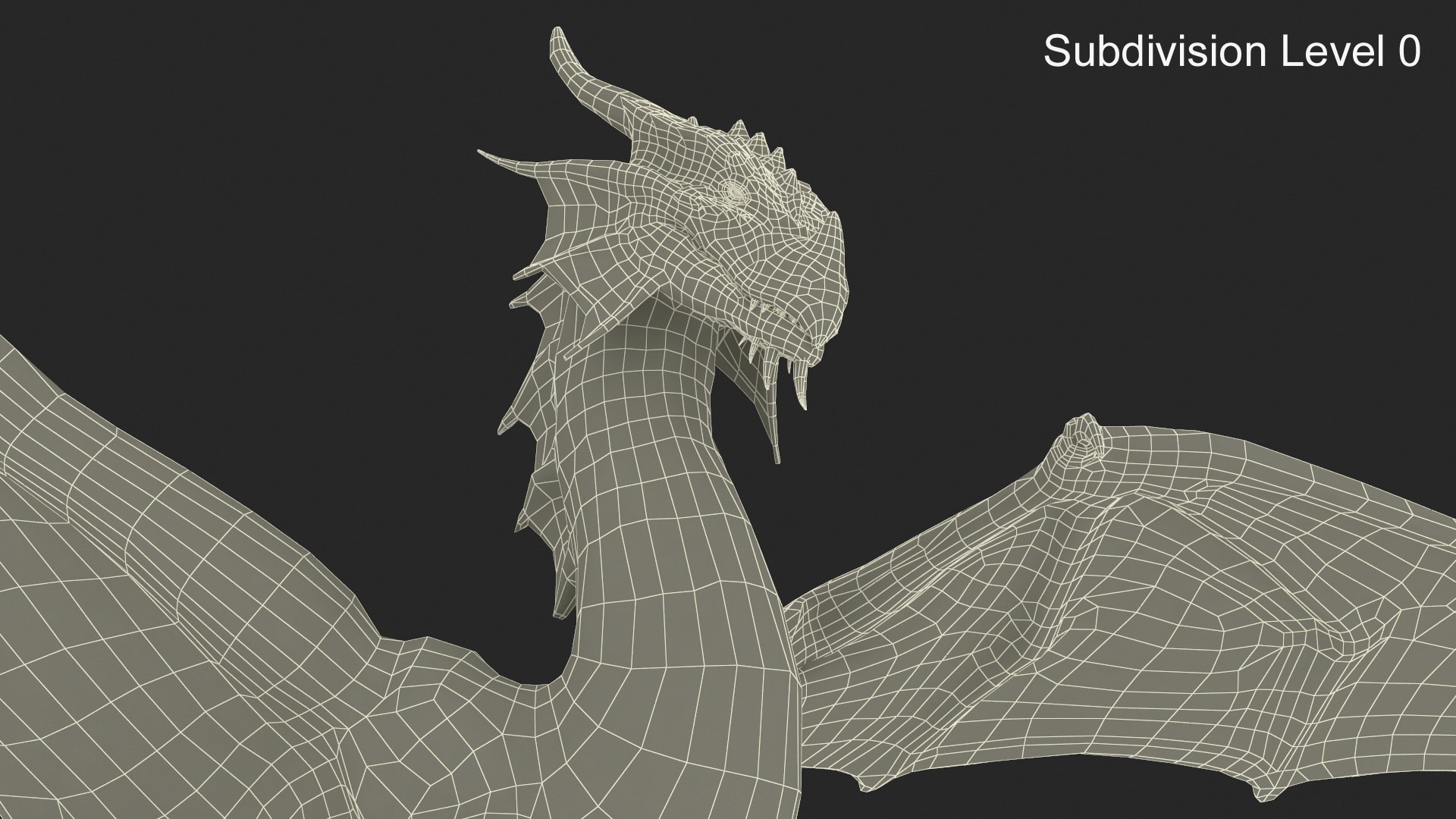 3D Dragon Fantasy Beast Standing - TurboSquid 2310981