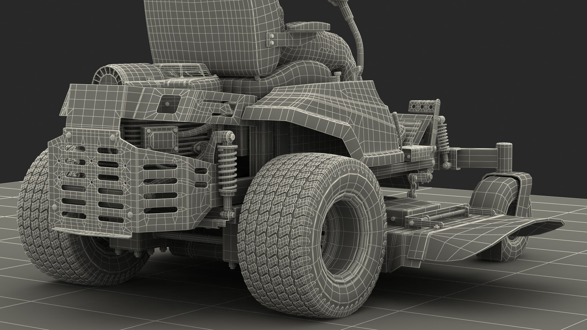 Man With Zero Turn Mower Generic Fur 3D Model - TurboSquid 1878053