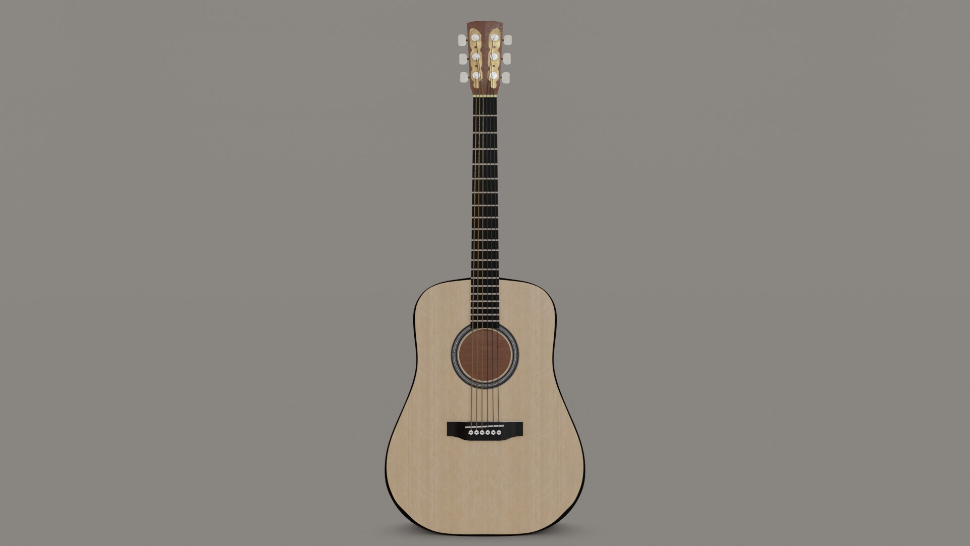 Acoustic Guitar 3D Model - TurboSquid 1986821