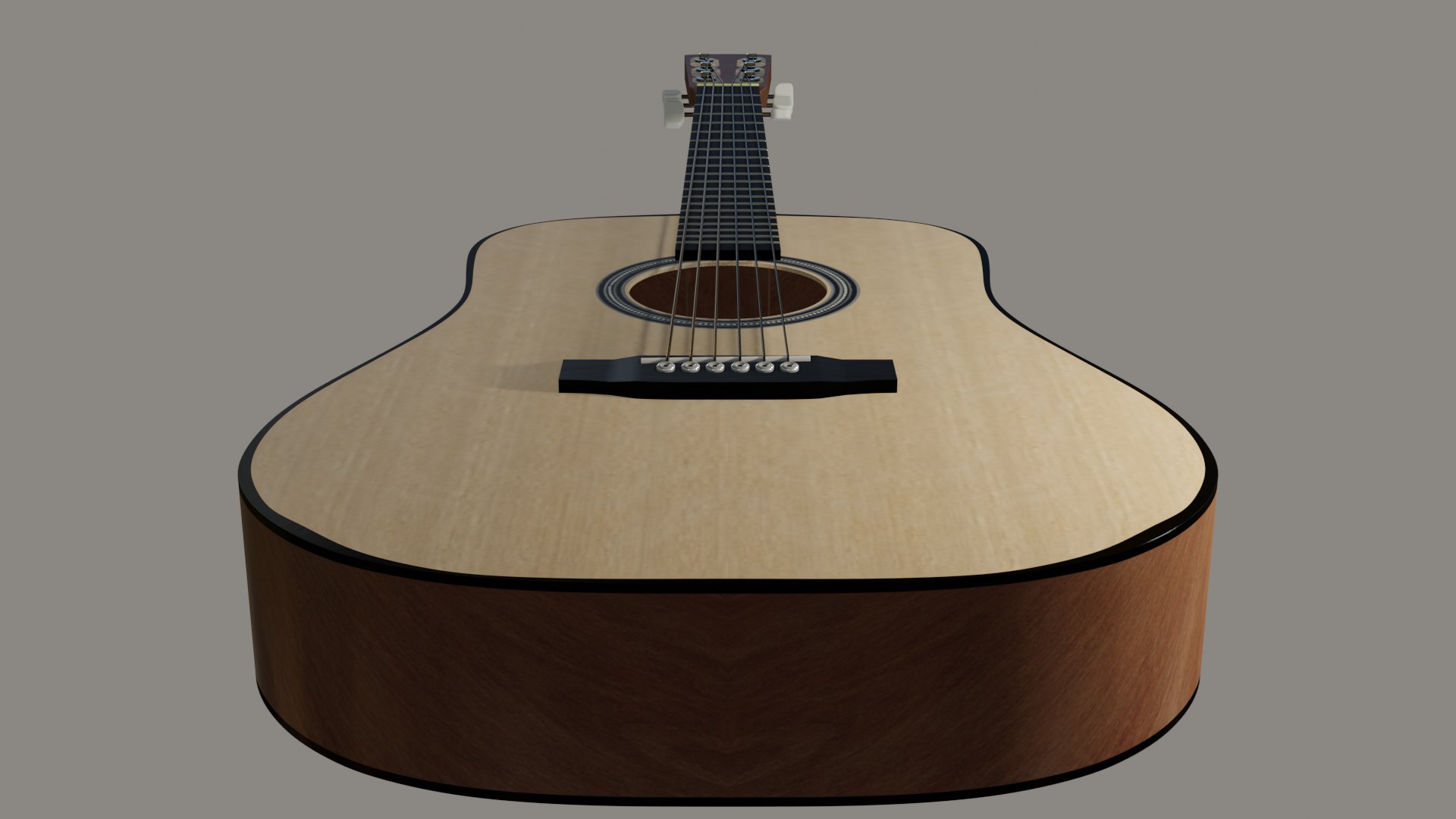 Acoustic Guitar 3D Model - TurboSquid 1986821