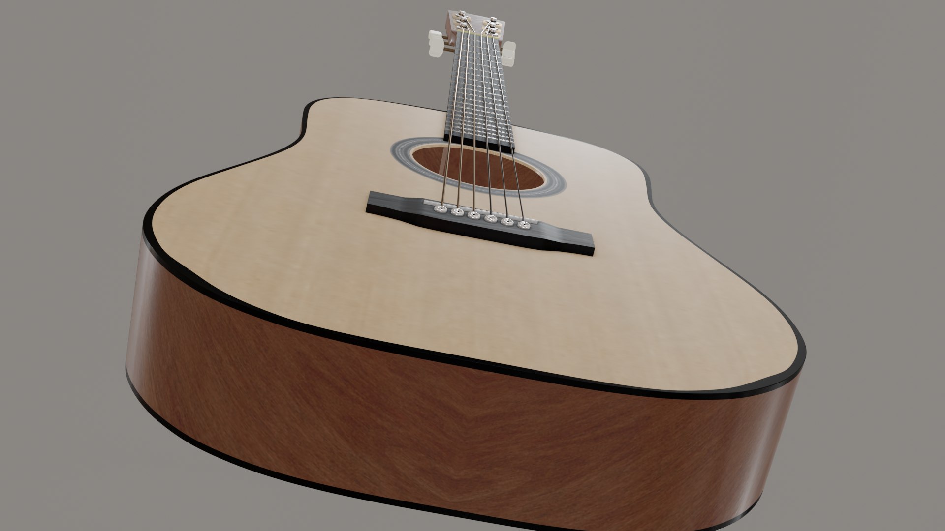 Acoustic Guitar 3D Model - TurboSquid 1986821