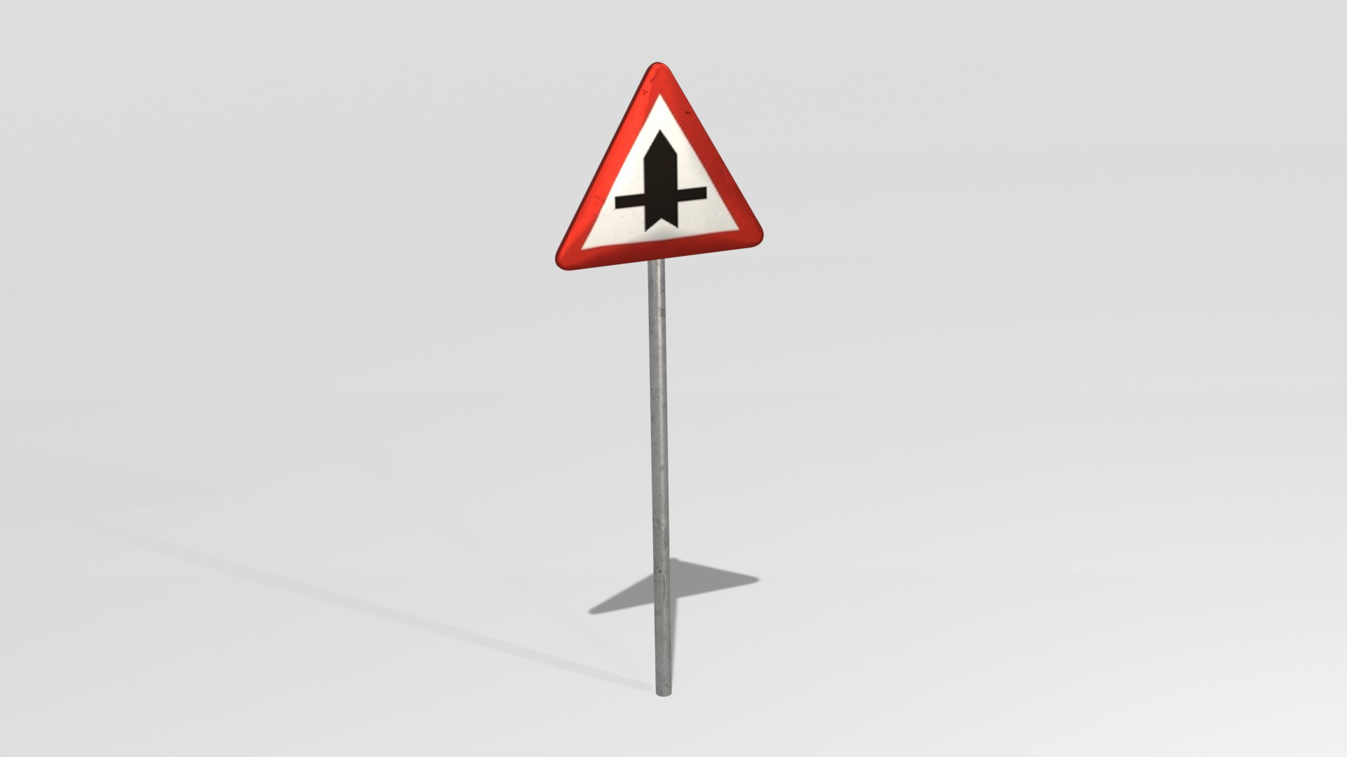 Traffic Sign Crossroad 3D Model - TurboSquid 2143923