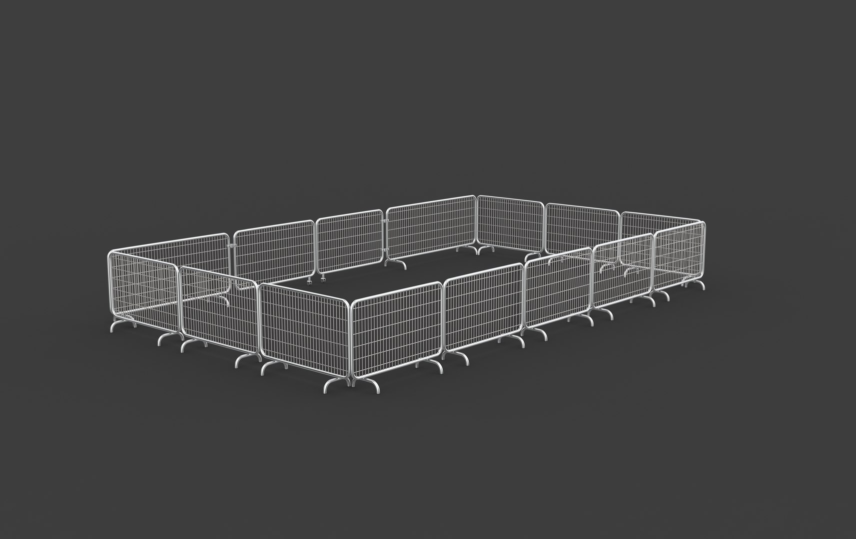 Steel Fences 3D Model 3D Model - TurboSquid 2460589