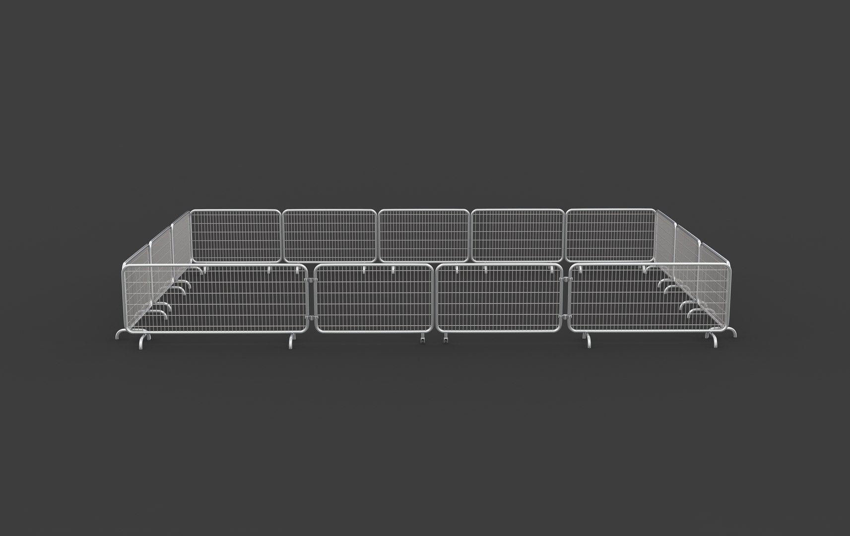 Steel Fences 3D Model 3D Model - TurboSquid 2460589