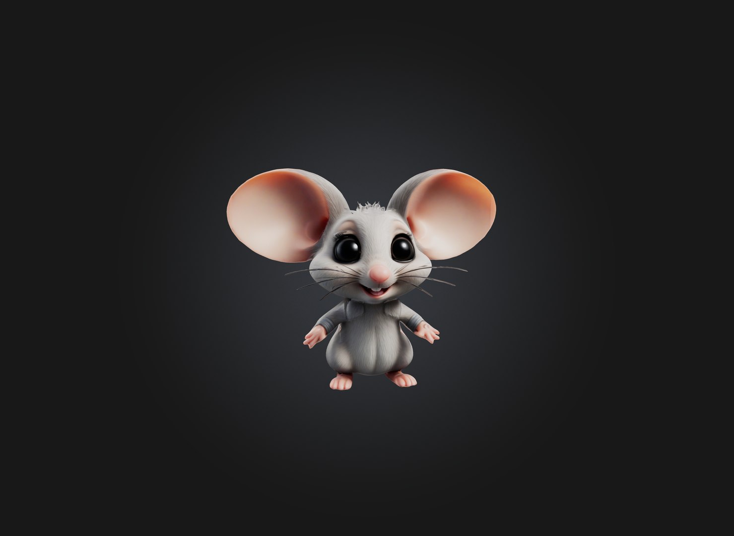 Cute Cartoon Mouse Model 3D Model - TurboSquid 2288012