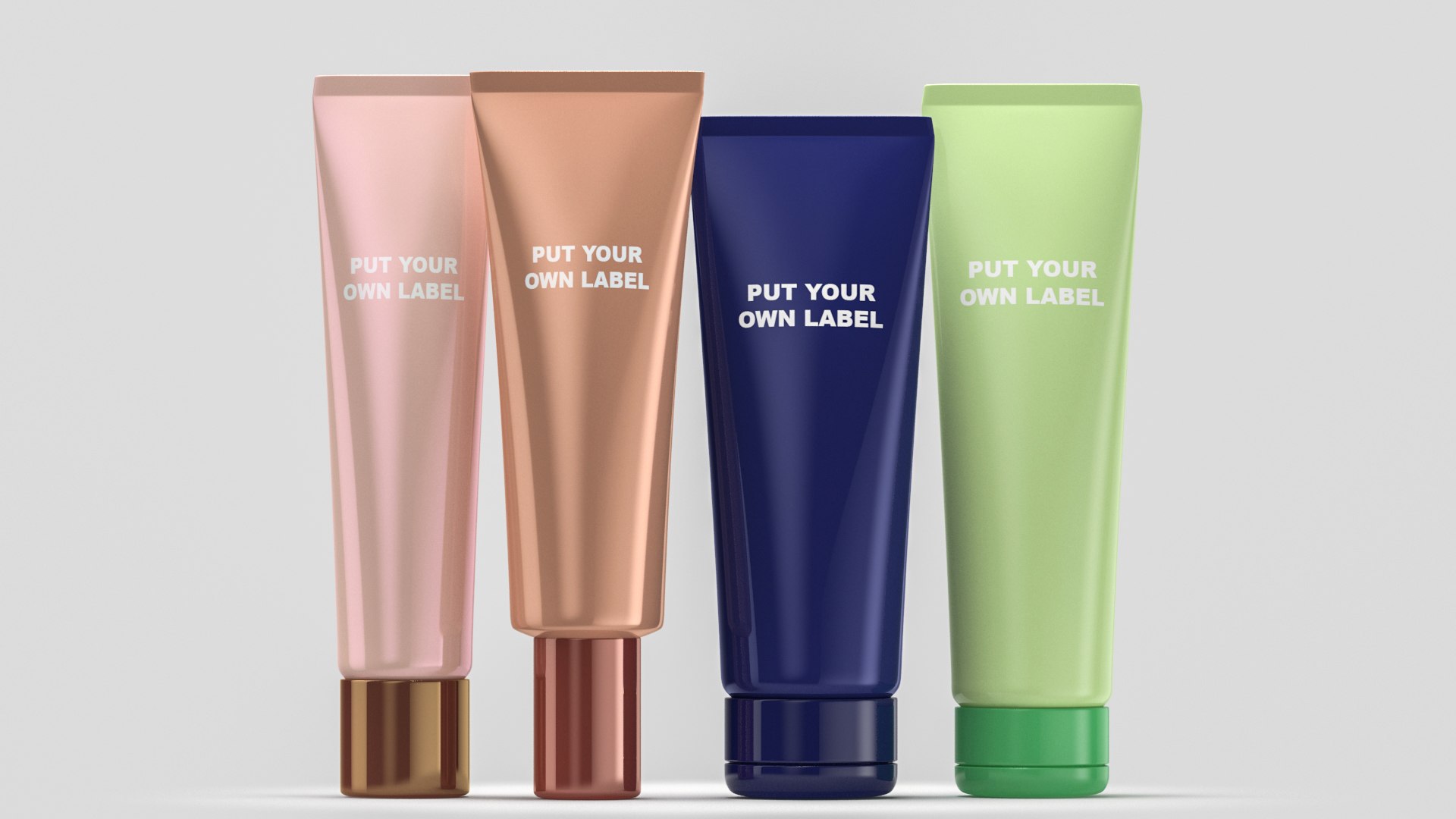 3D Cosmetic Tube Set - TurboSquid 1694306