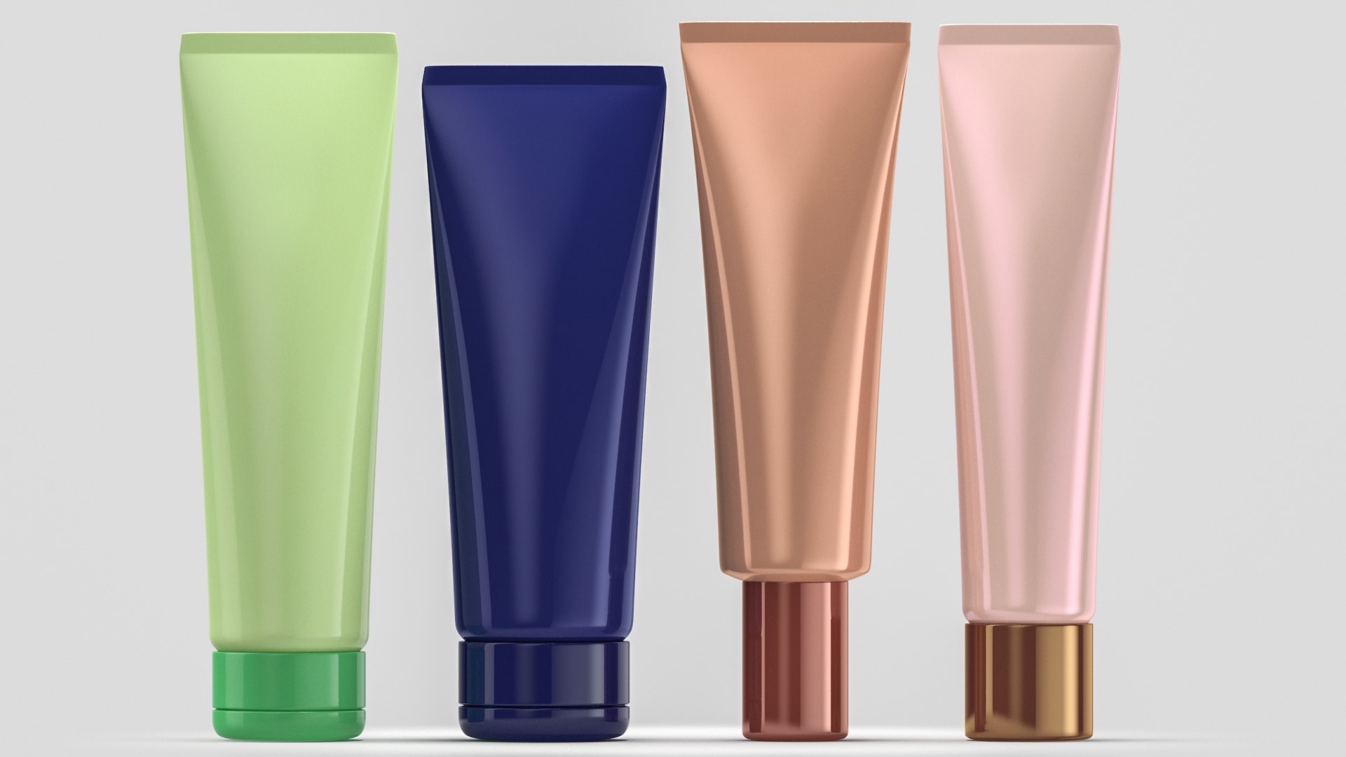 3D Cosmetic Tube Set - TurboSquid 1694306