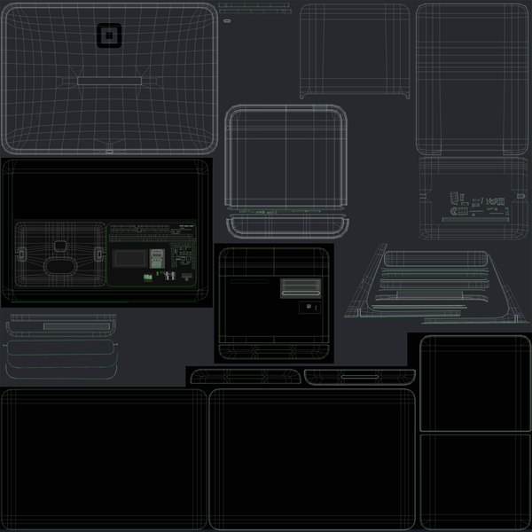 modelo 3d Registro Square con tecnología de POS Square - TurboSquid 2162012