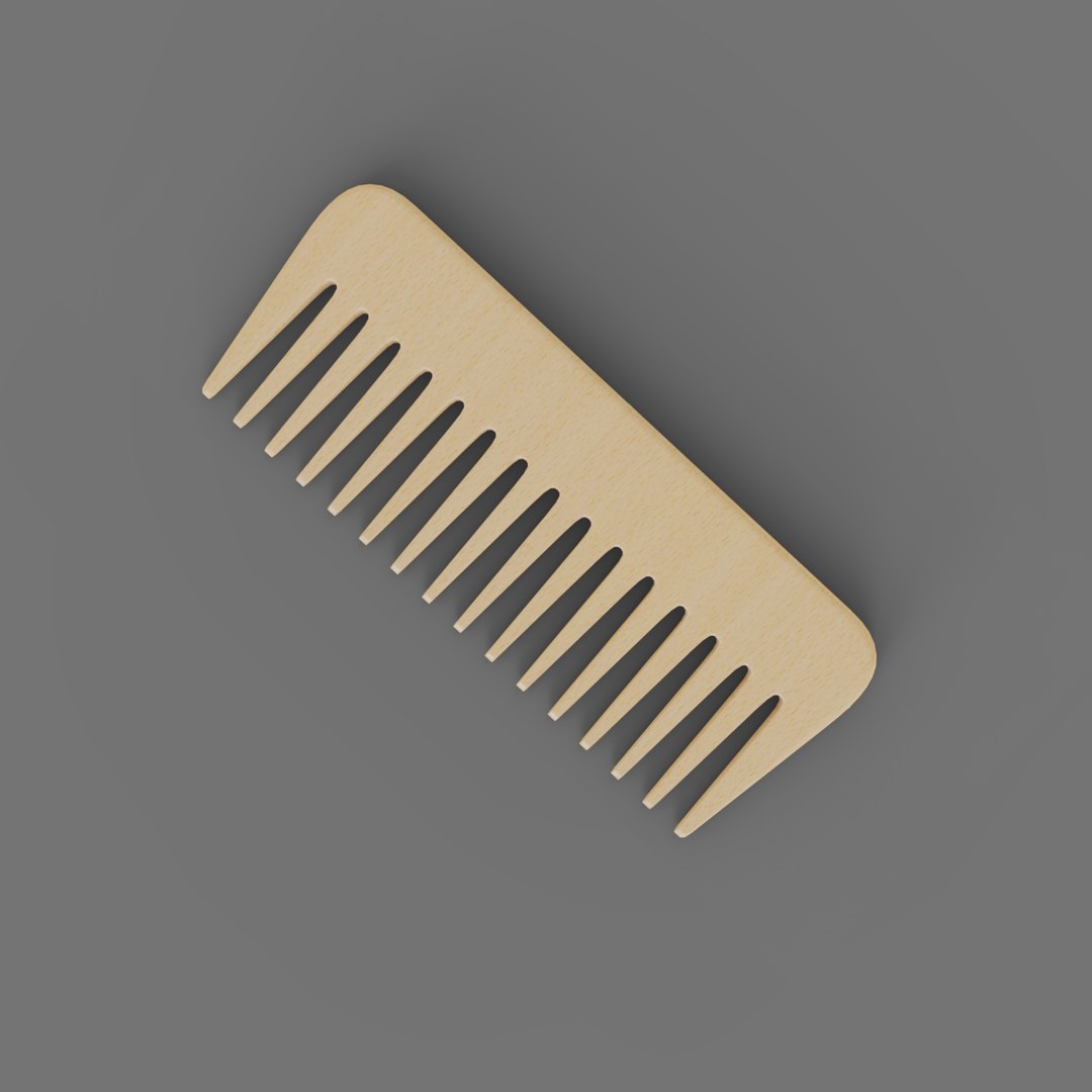 Comb Wood Without Handle 3D Model - TurboSquid 2100074