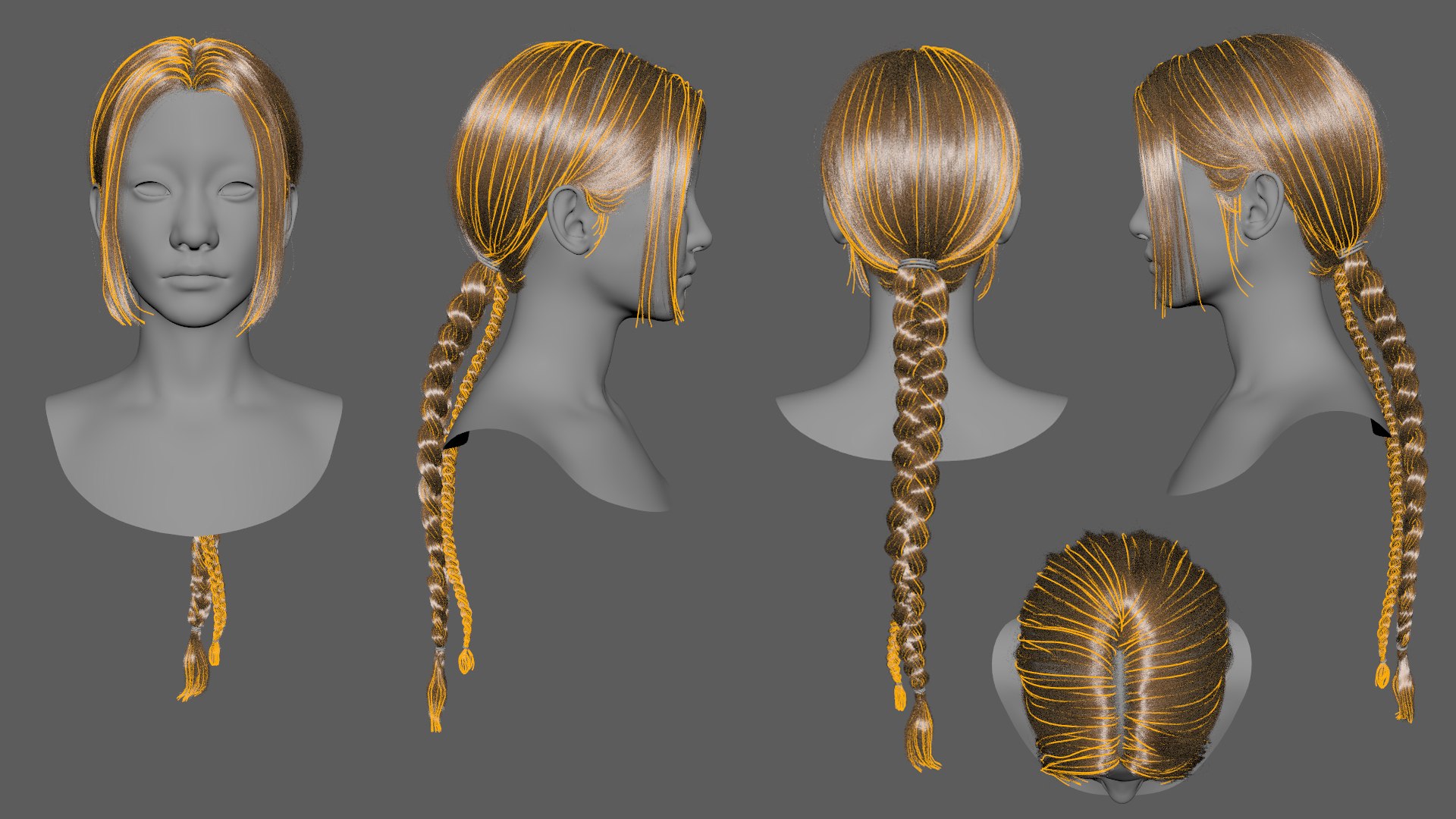 3D Realistic Hair Xgen - TurboSquid 2103966