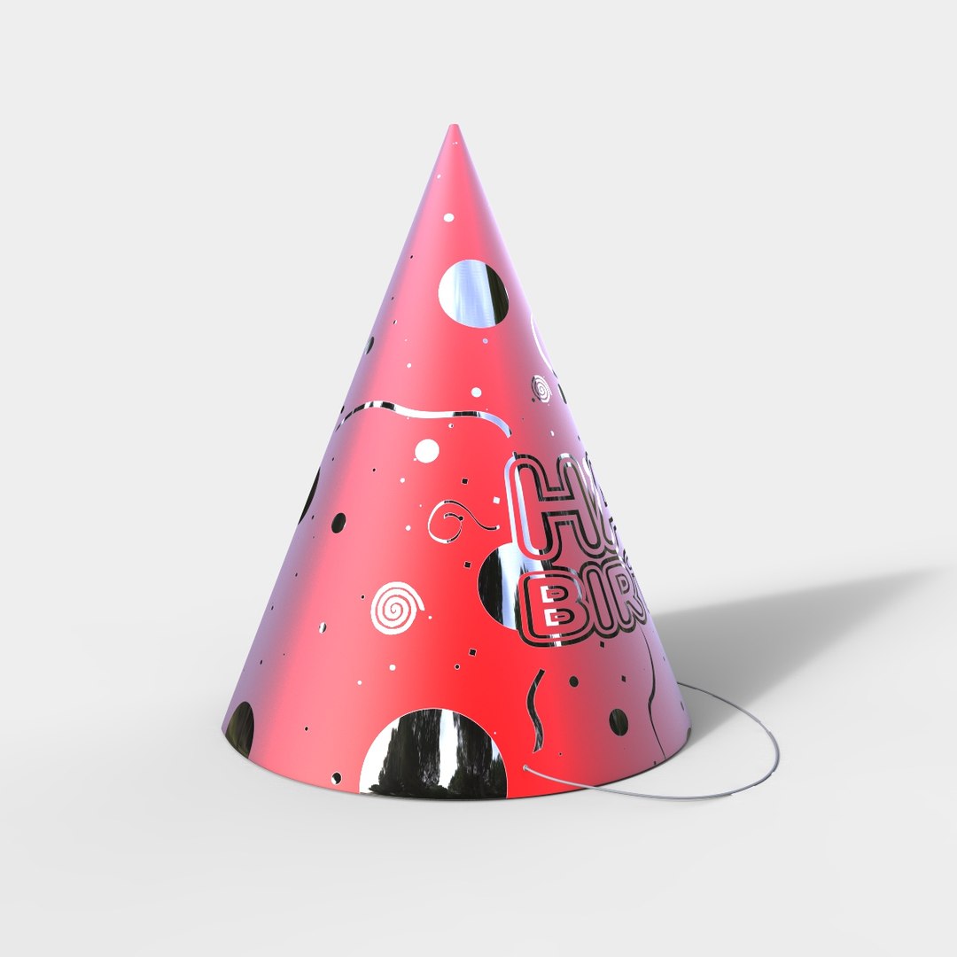 3d Model Of Party Hat