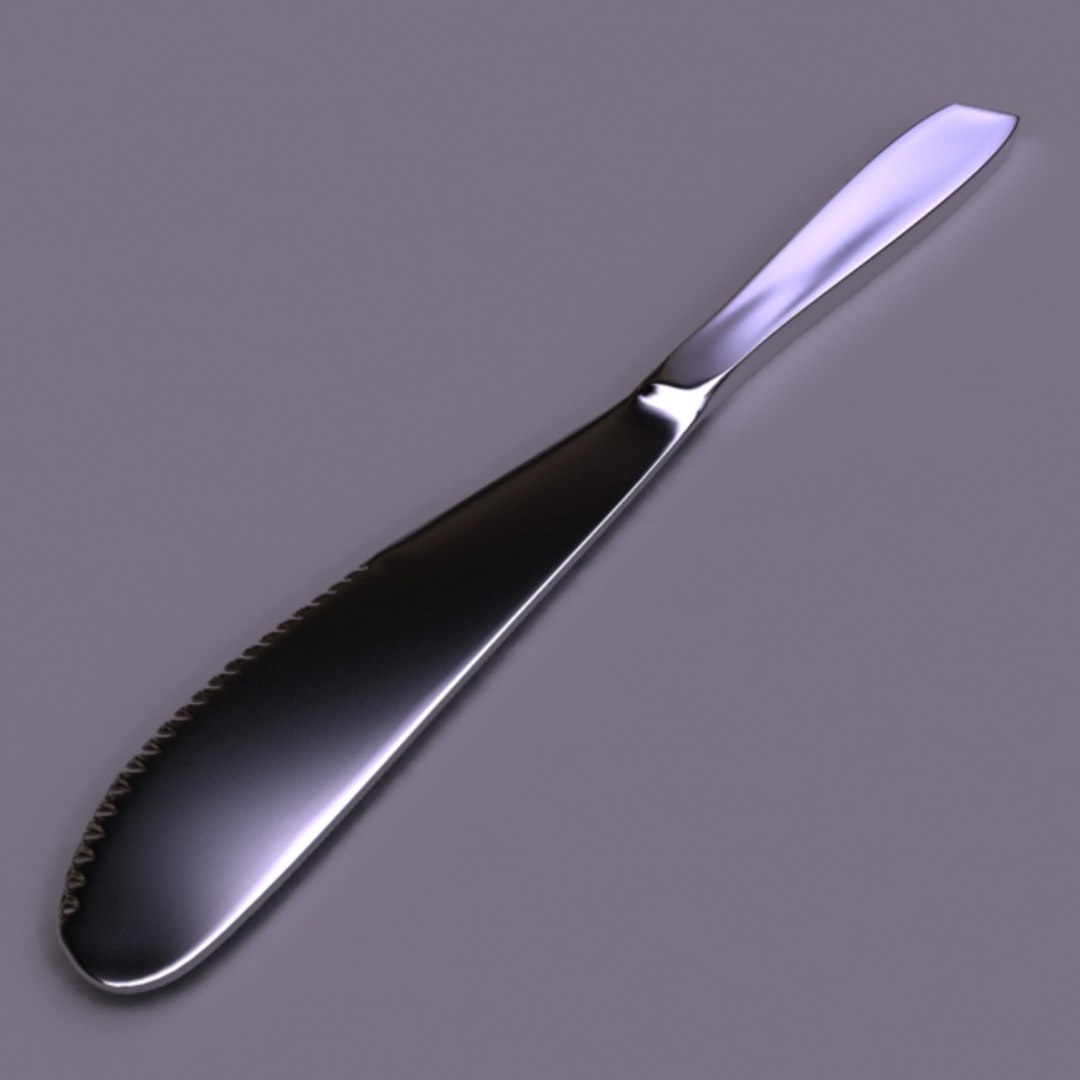 3d restaurant knife model