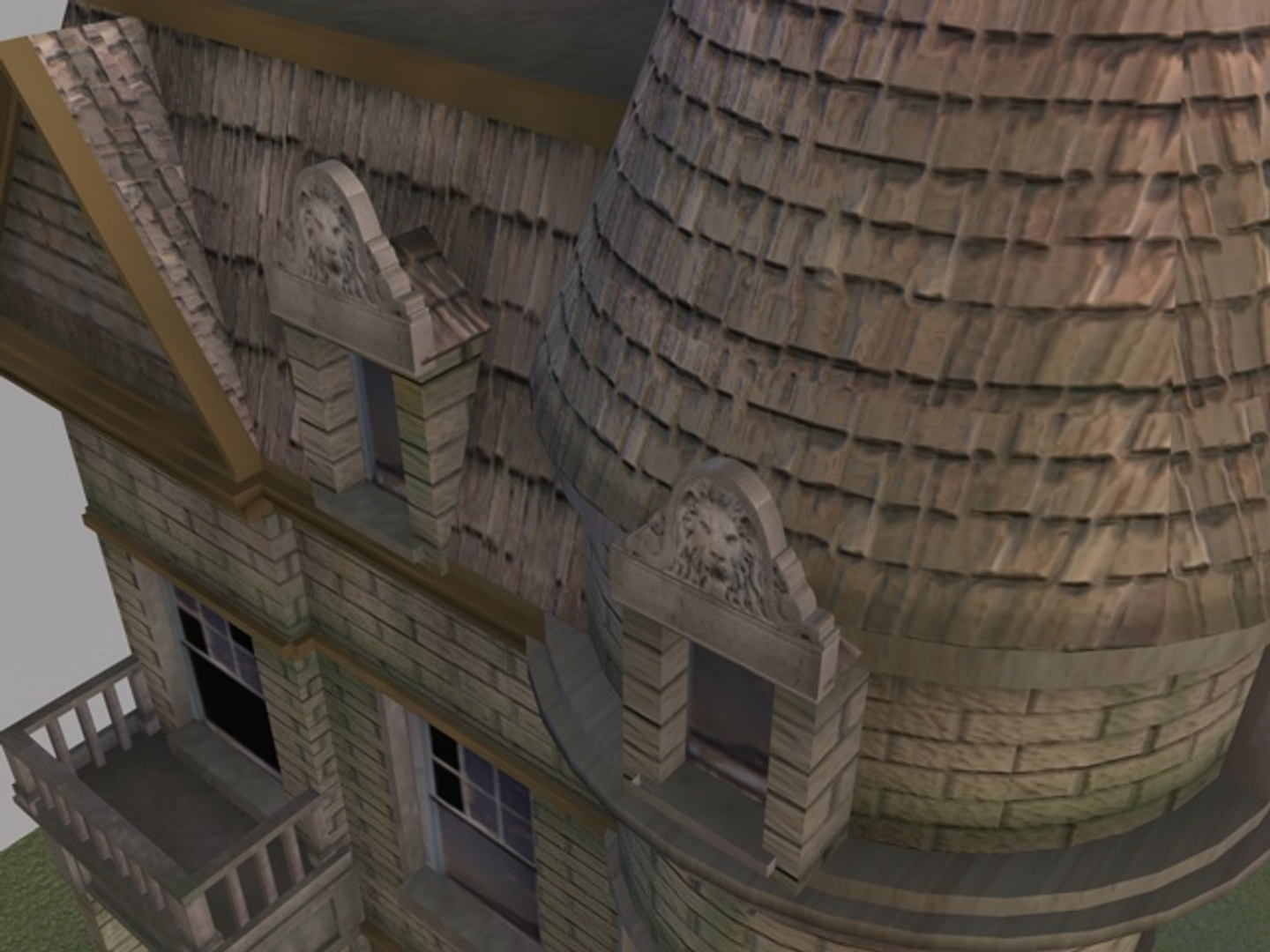 old victorian home 3d model