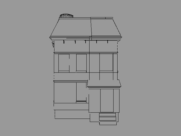 old victorian home 3d model