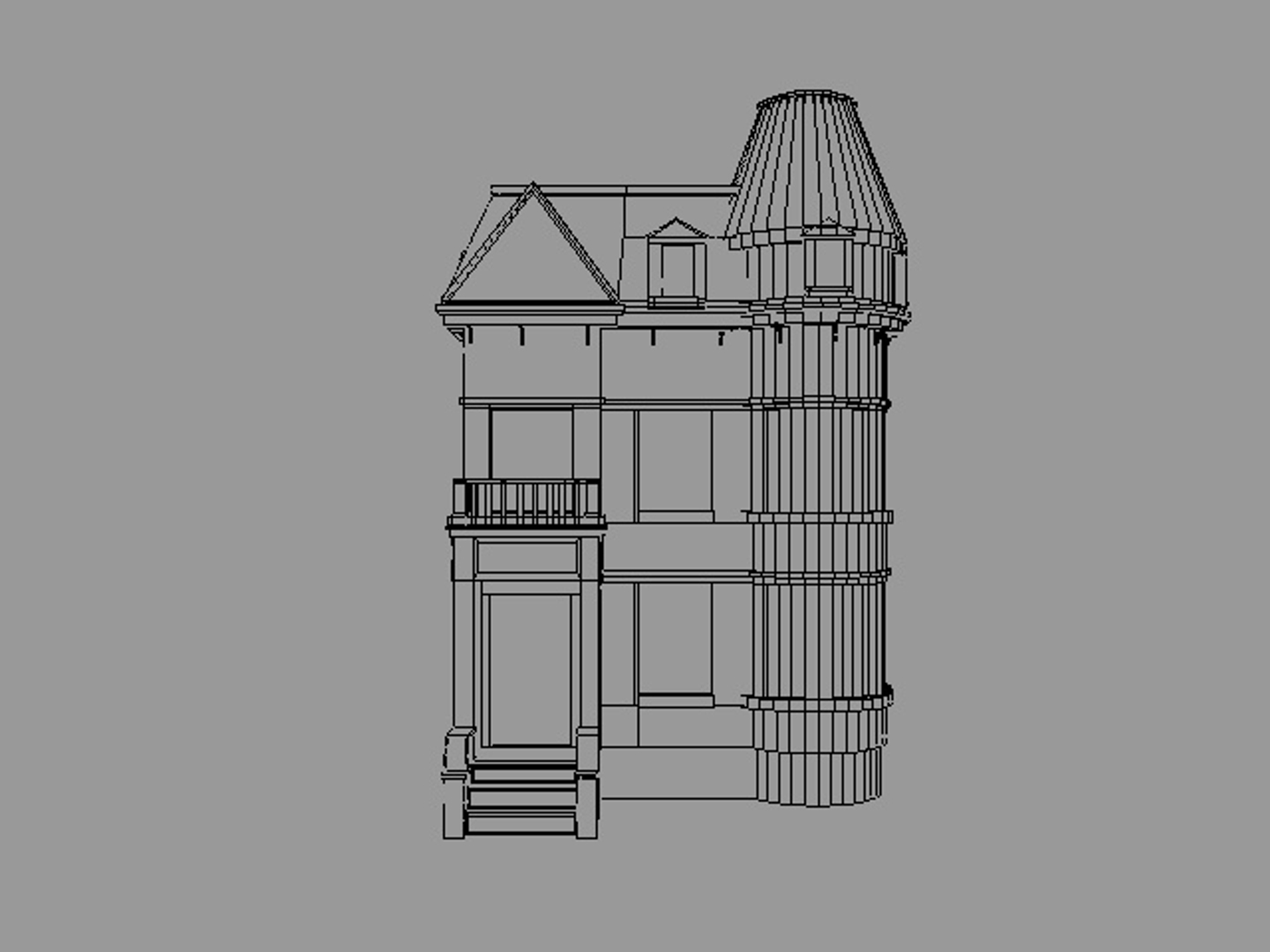 old victorian home 3d model