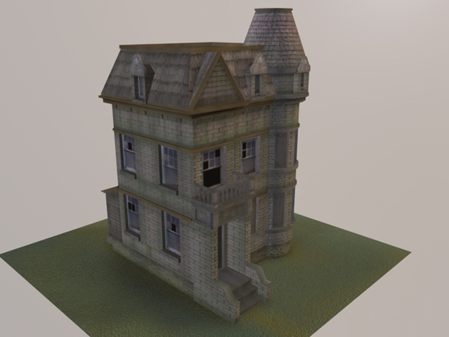 old victorian home 3d model