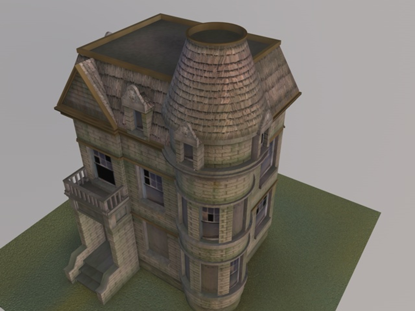 old victorian home 3d model
