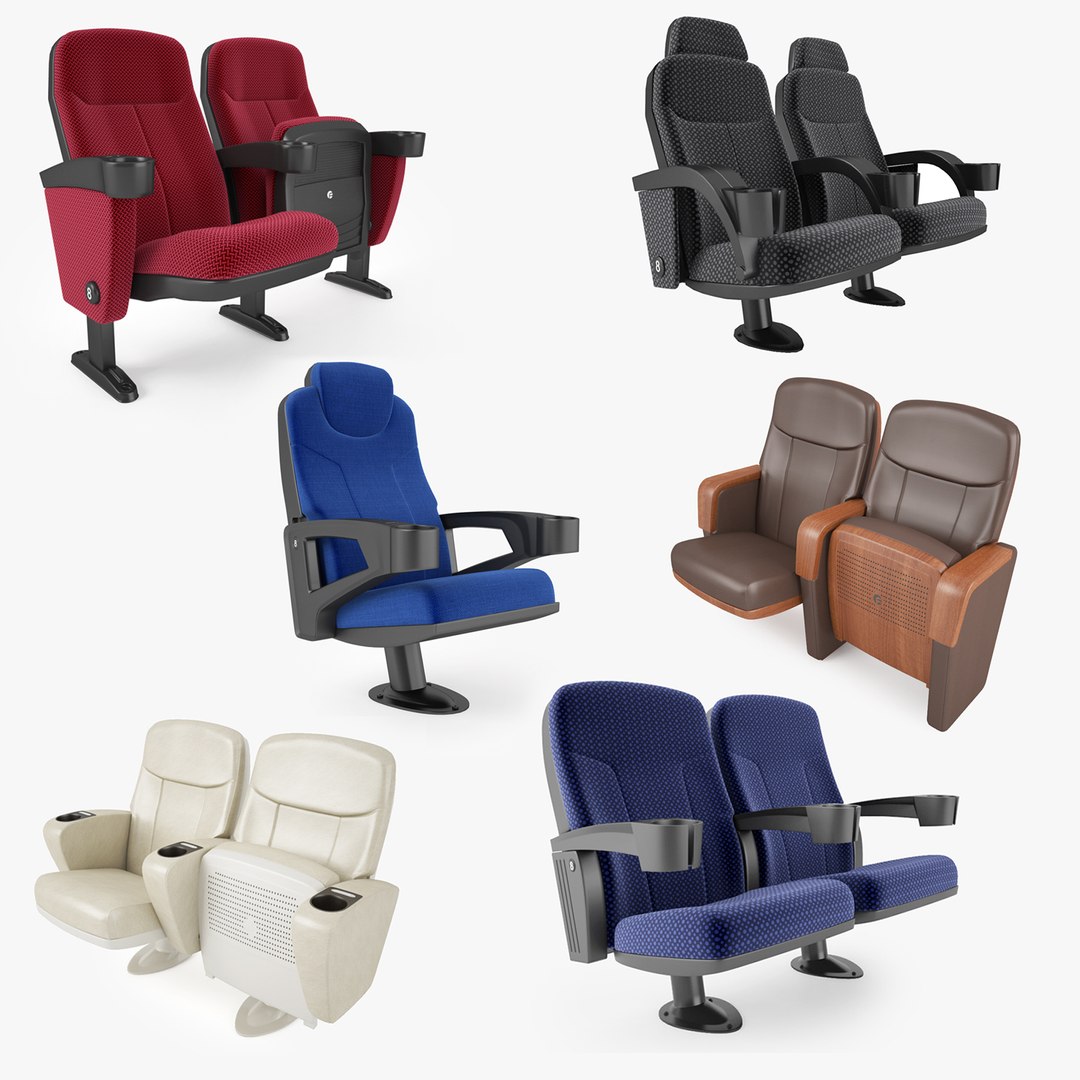 Cinema Chairs Collection 3D Model - TurboSquid 2144013