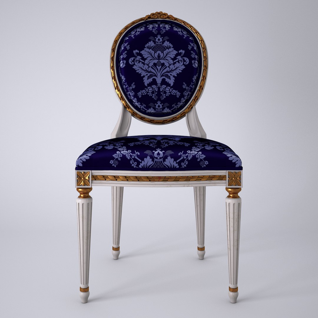 3d Model Of French Louis Xvi Oval