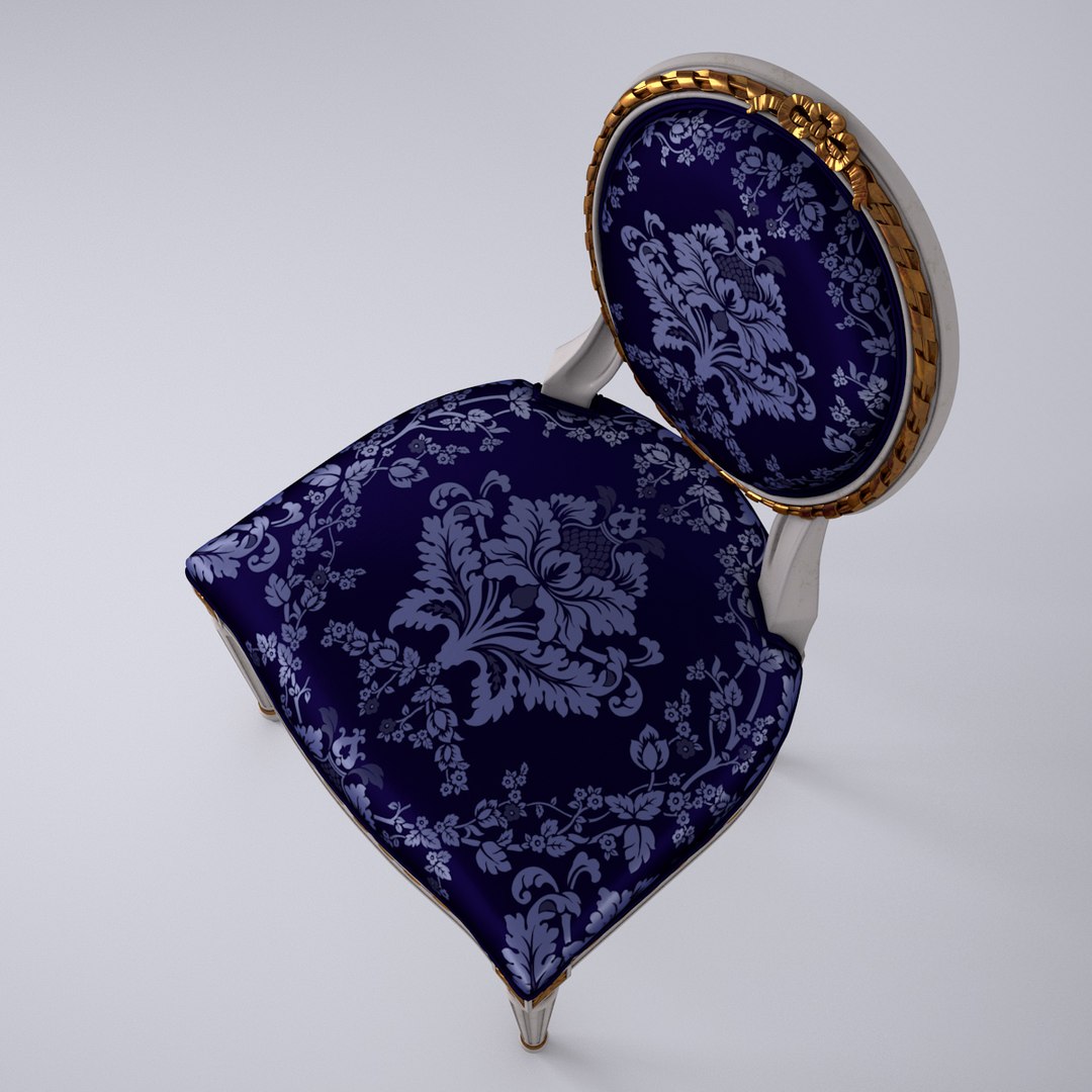 3d Model Of French Louis Xvi Oval