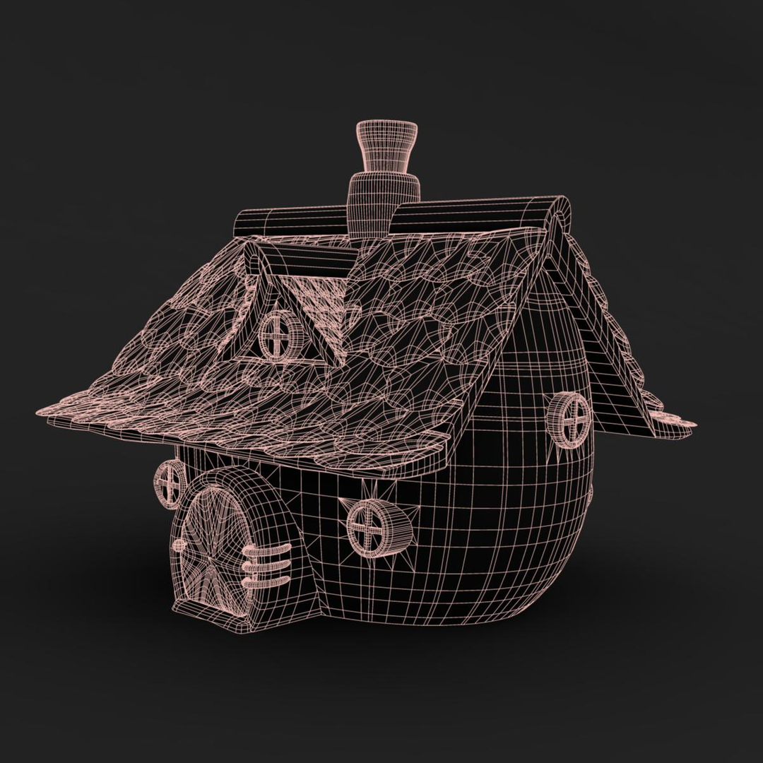 Pudding House 3d Obj