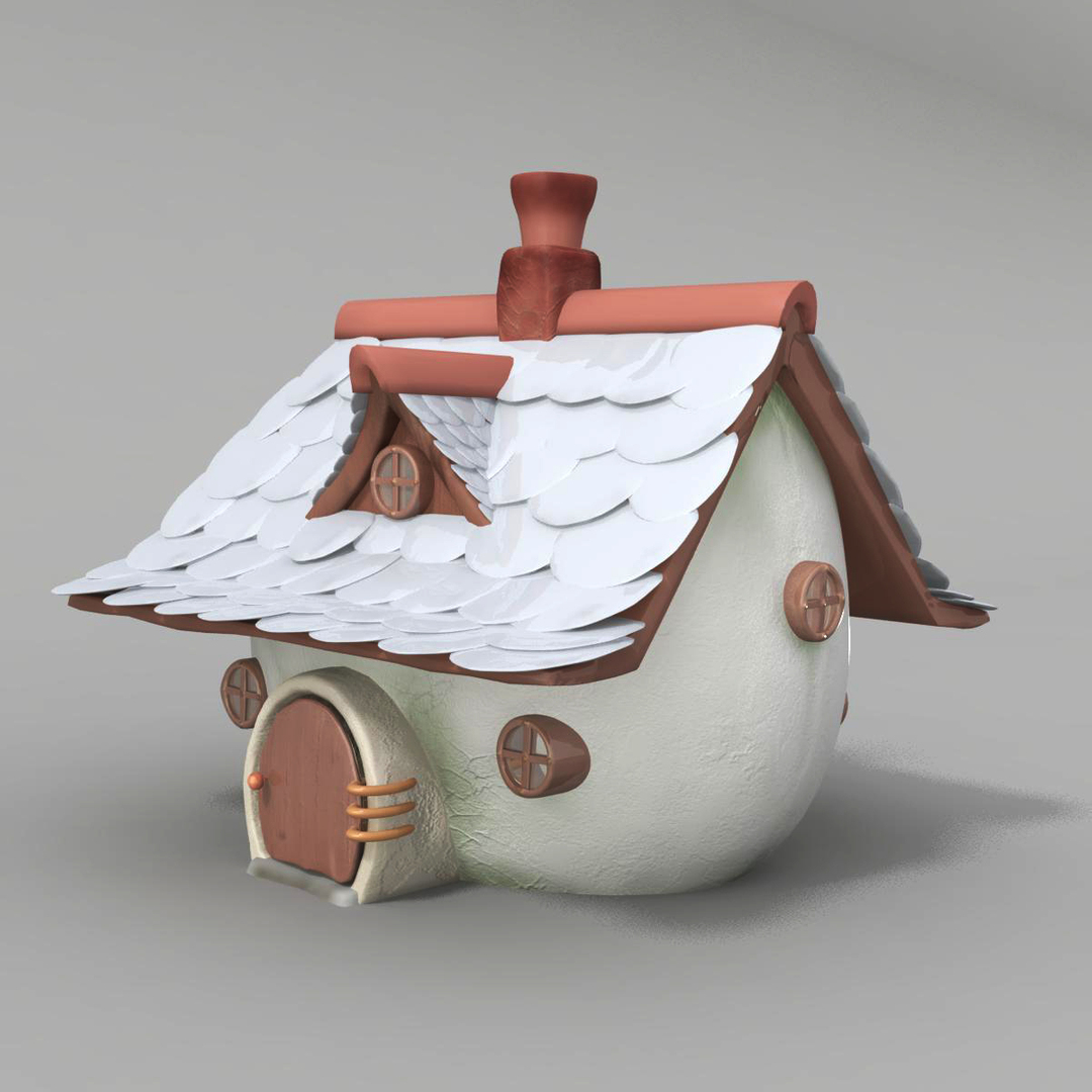 Pudding House 3d Obj