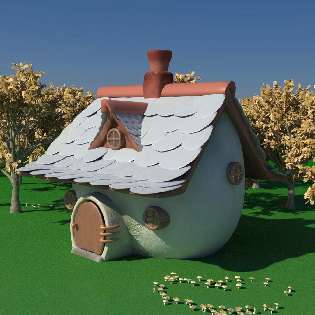 Pudding House 3d Obj